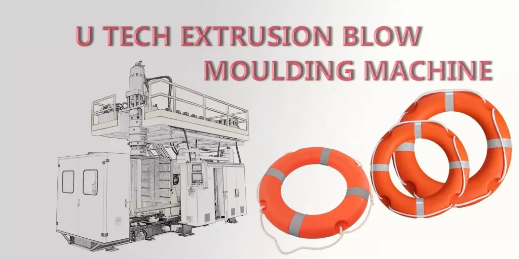 Automatic plastic life ring buoy floating making blow moulding machine ...
